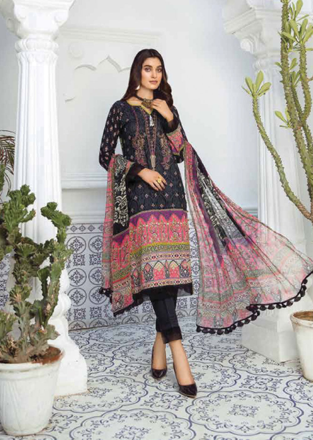 DPLC-10-R - Rigel - Readymade - Dahlia Printed Lawn Collection 2023 – Memsaab