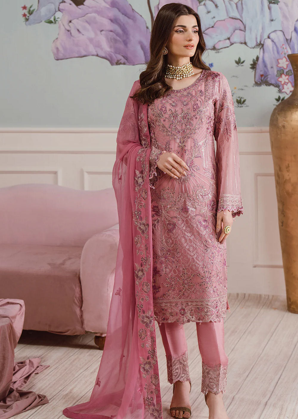 F-2511 - Unstitched - Ramsha Chiffon Collection Vol 25 2024 – Memsaab