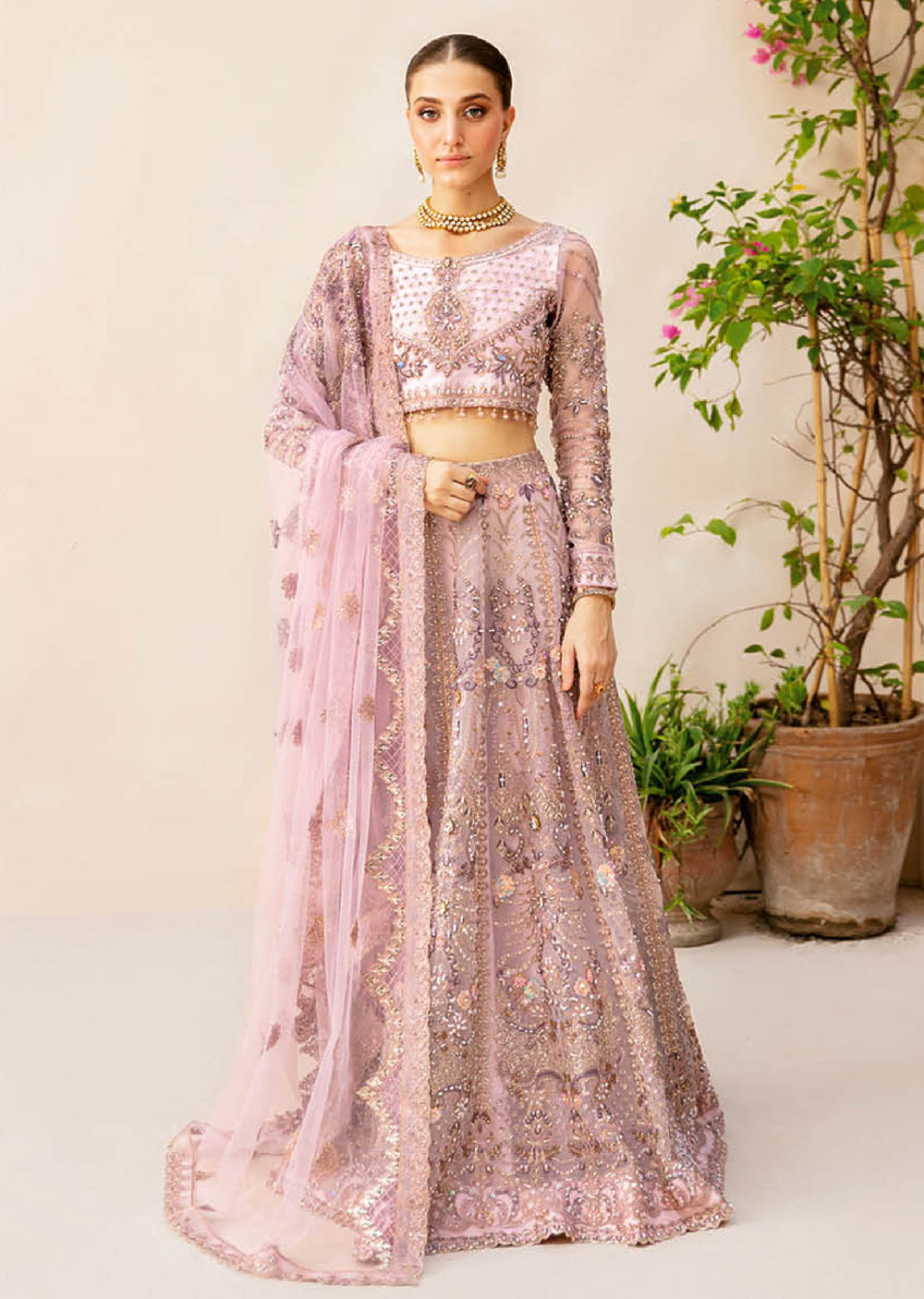 HB-401 - Unstitched - Ramsha Luxury Wedding Collection Vol 04 2024 – Memsaab