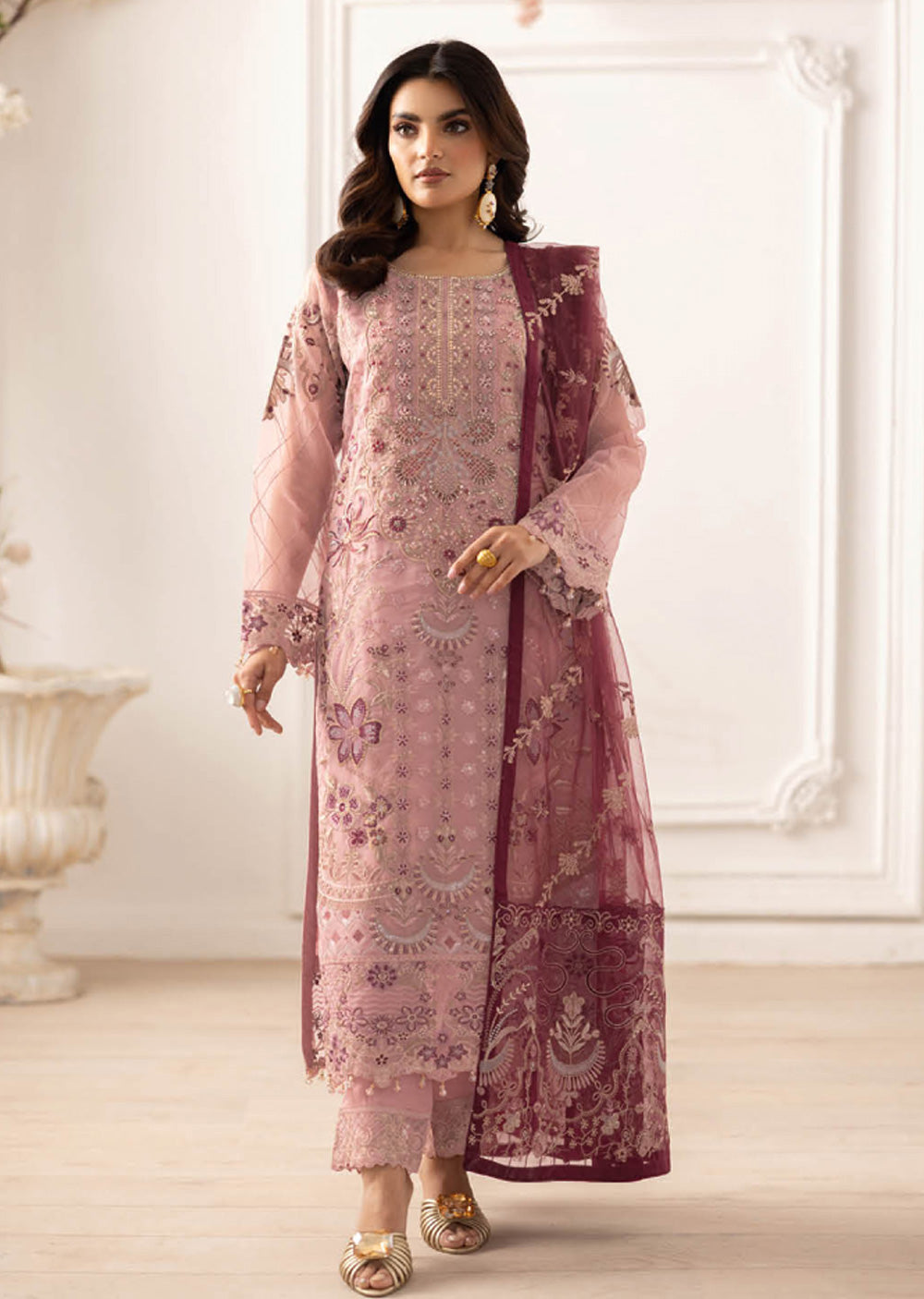 P-201 -Readymade - Dastoor by Ramsha Luxury Organza Vol 2 – Memsaab