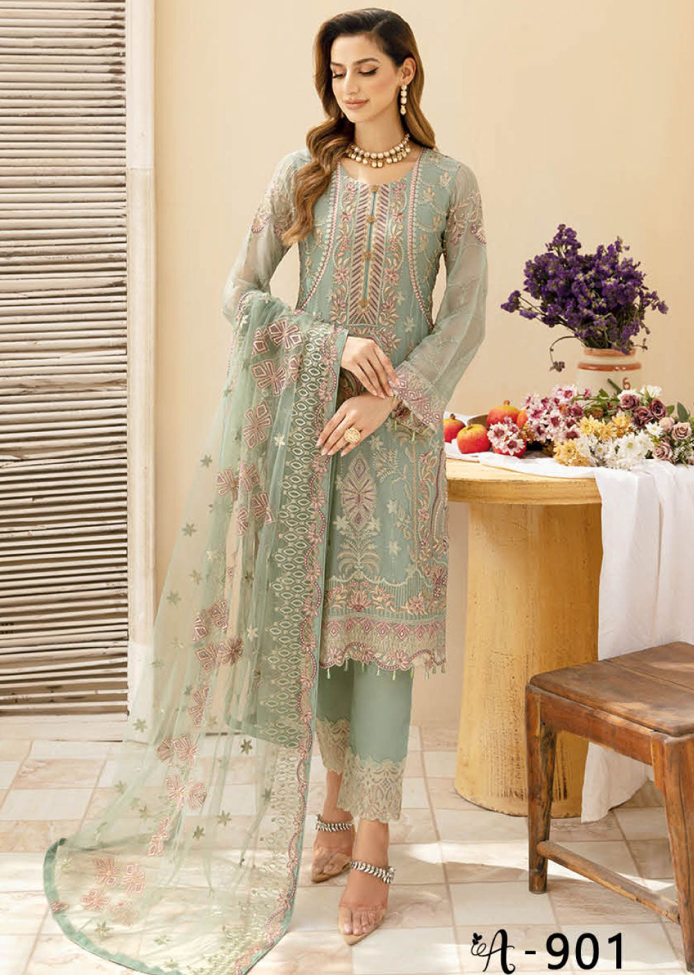 A-901-R - Readymade - Chevron by Ramsha Volume 9 2024 – Memsaab