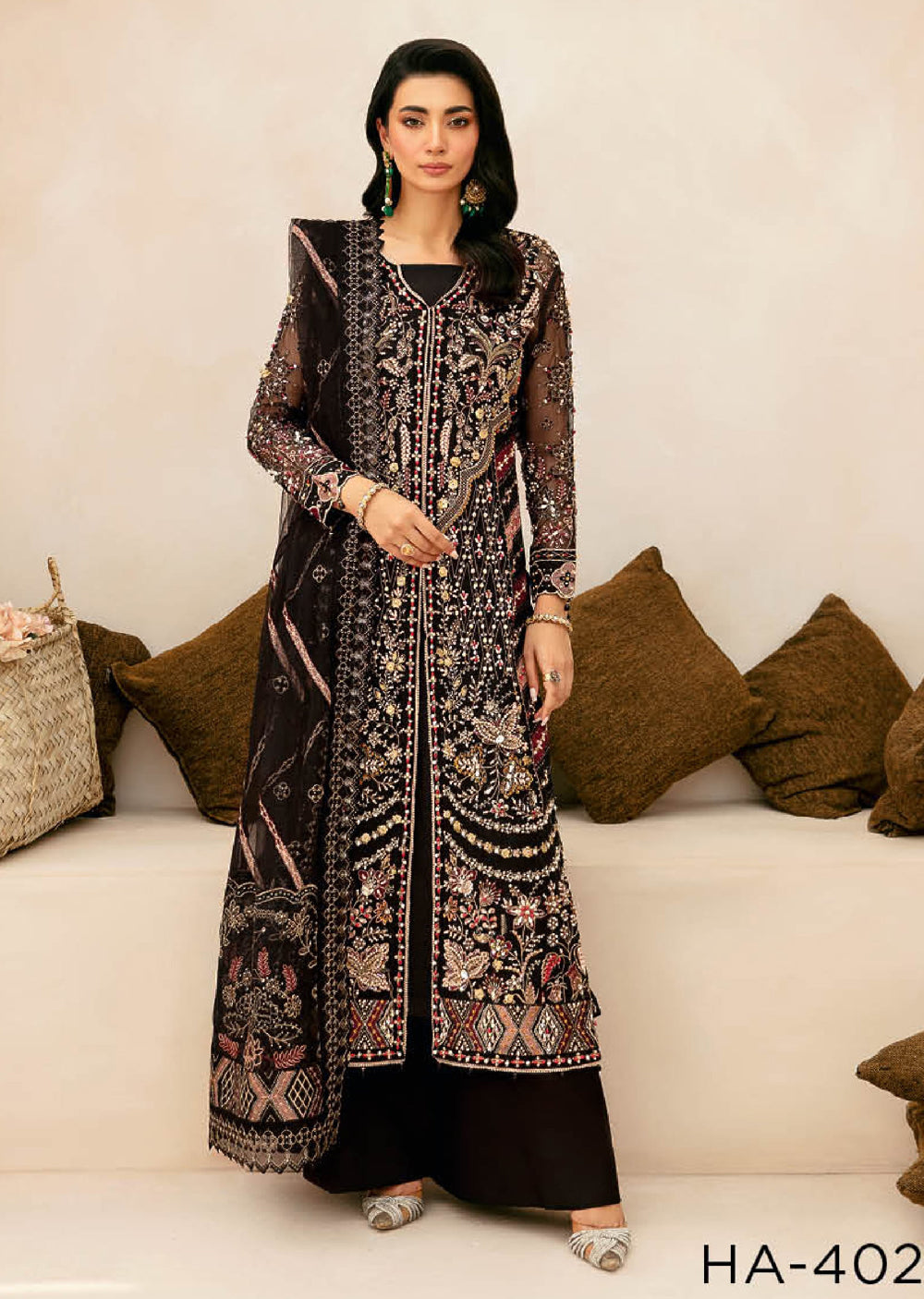 HA-402 - Unstitched - Ramsha Luxury Wedding Collection Vol 04 2024 – Memsaab