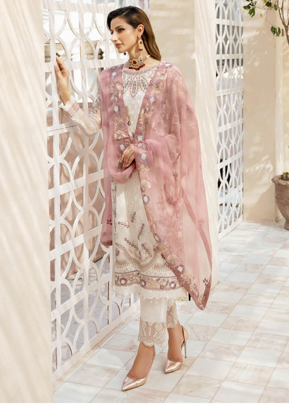 A-902 - Unstitched - Chevron by Ramsha Volume 9 2024 – Memsaab