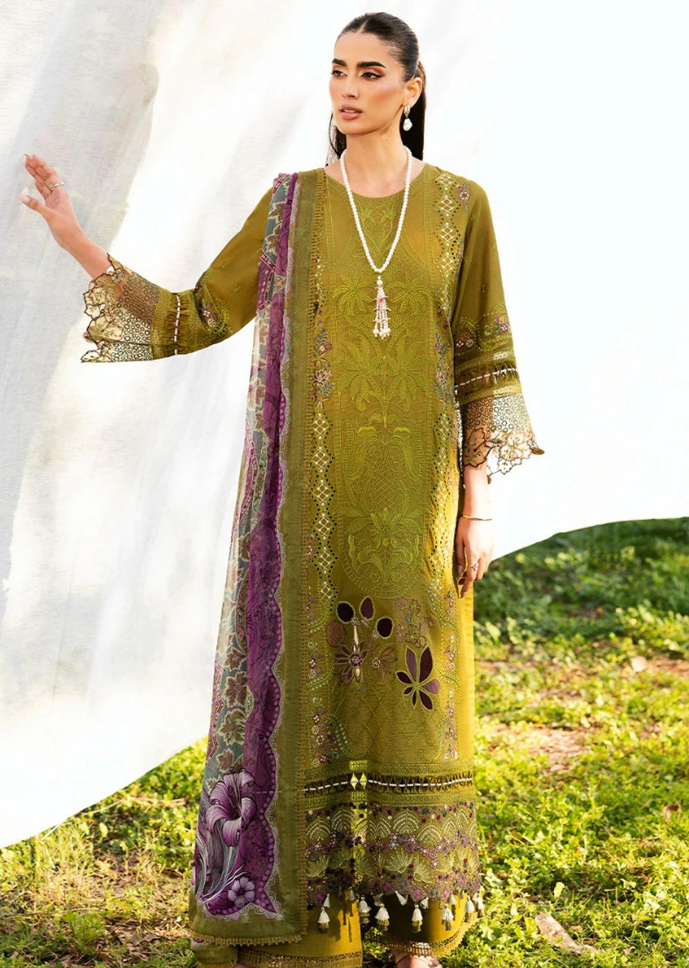 Y-1303 - Ready Made - Riwayat by Ramsha Luxury Lawn Vol 13 – Memsaab