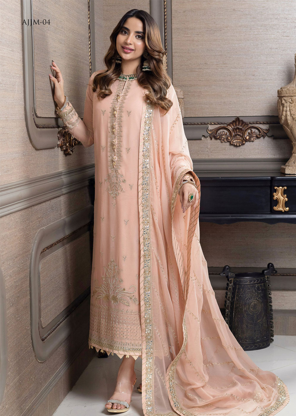 AJJM-04 Unstitched Jhilmil by Asim Jofa – Memsaab