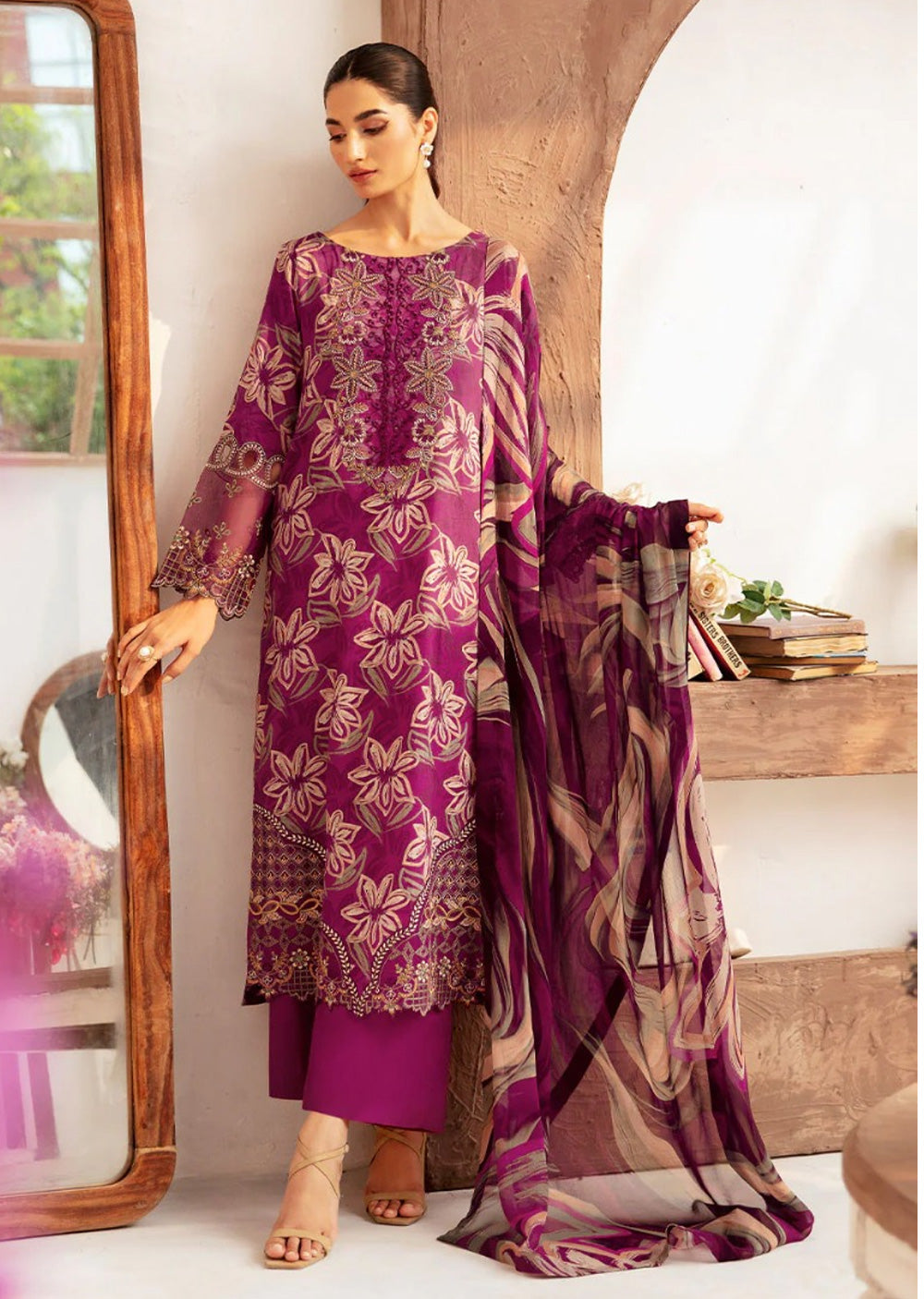 N-705 - Readymade - Rangrez by Ramsha Luxury Lawn Vol 07 – Memsaab