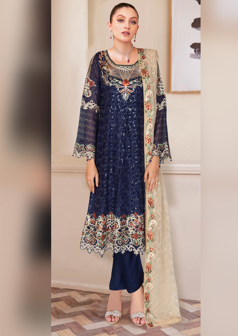 RM-208-E Readymade - Ramsha Suit 2024 – Memsaab