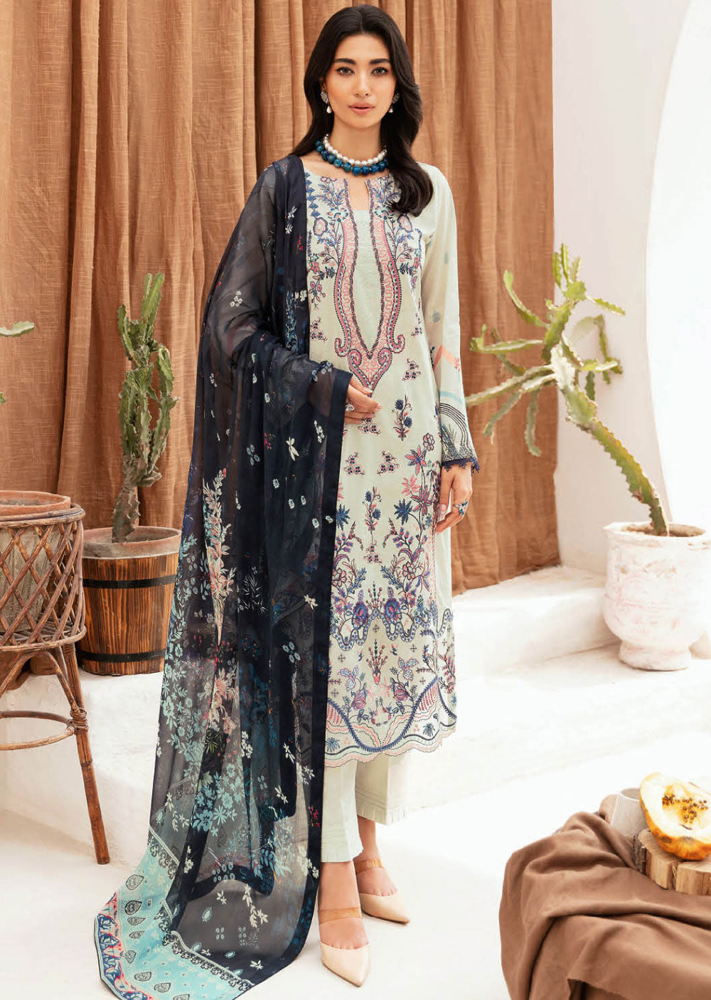 Z-1107-R - Readymade - Ramsha Mashaal Luxury Lawn Vol 11 – Memsaab