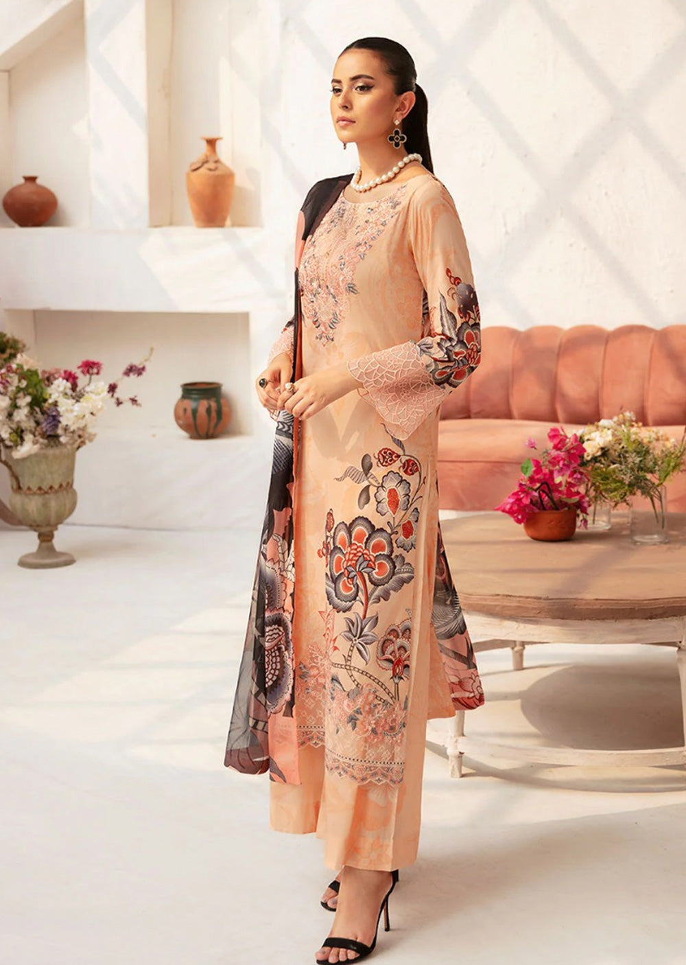 N-710 - Readtmade - Rangrez by Ramsha Luxury Lawn Vol 07 – Memsaab
