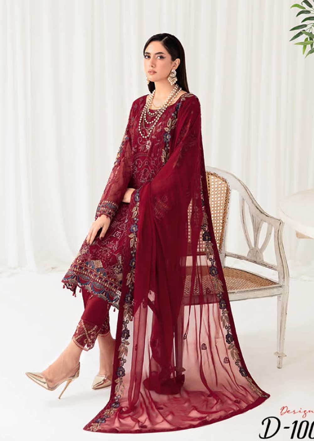 D-1004-R - Readymade Ramsha Rangoon Vol 10 2023 – Memsaab