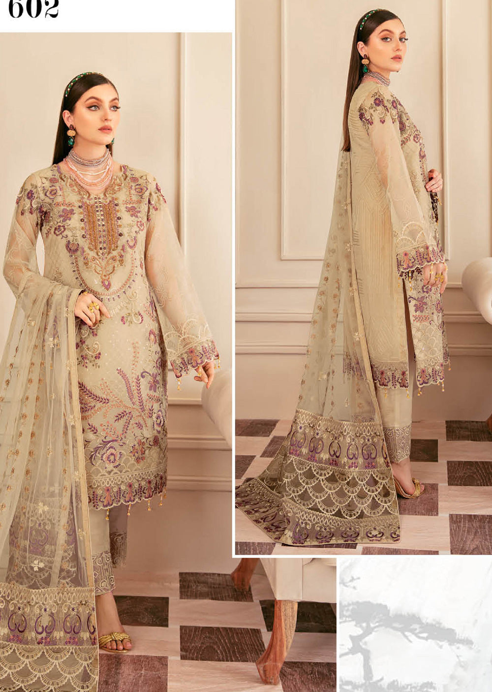 M-602-R - Readymade - Ramsha Minhal Vol 6 2024 – Memsaab