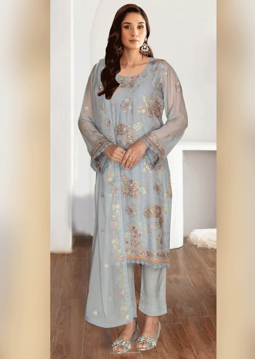 WA-401-D - Readymade - Ramsha Suit 2024 – Memsaab
