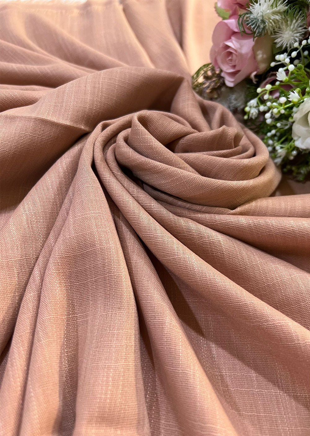 BB-801 Peach Original Cotton High Quality Hijab – Memsaab