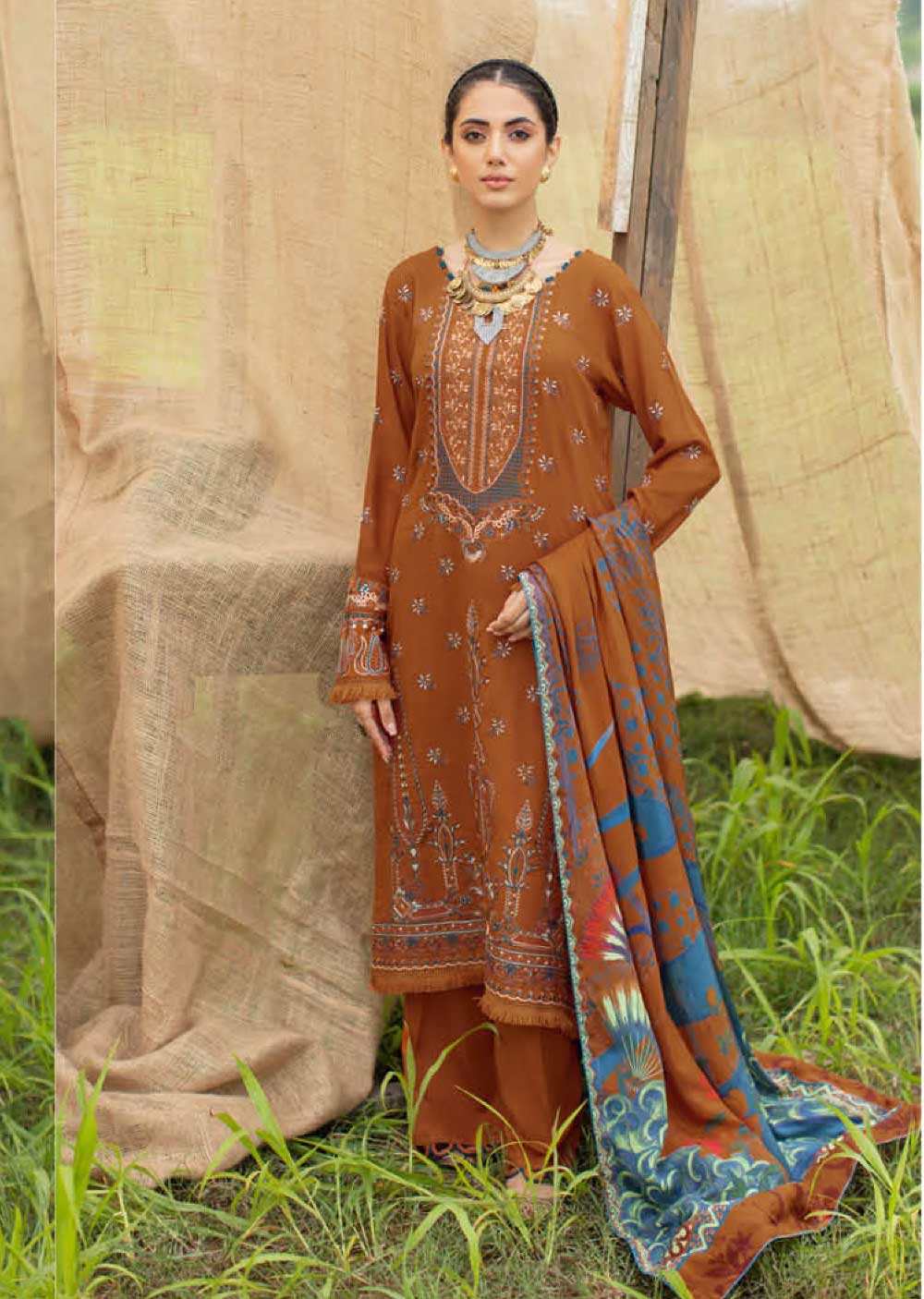 R-605 - Unstitched - Reet Collection by Ramsha Vol 06 – Memsaab