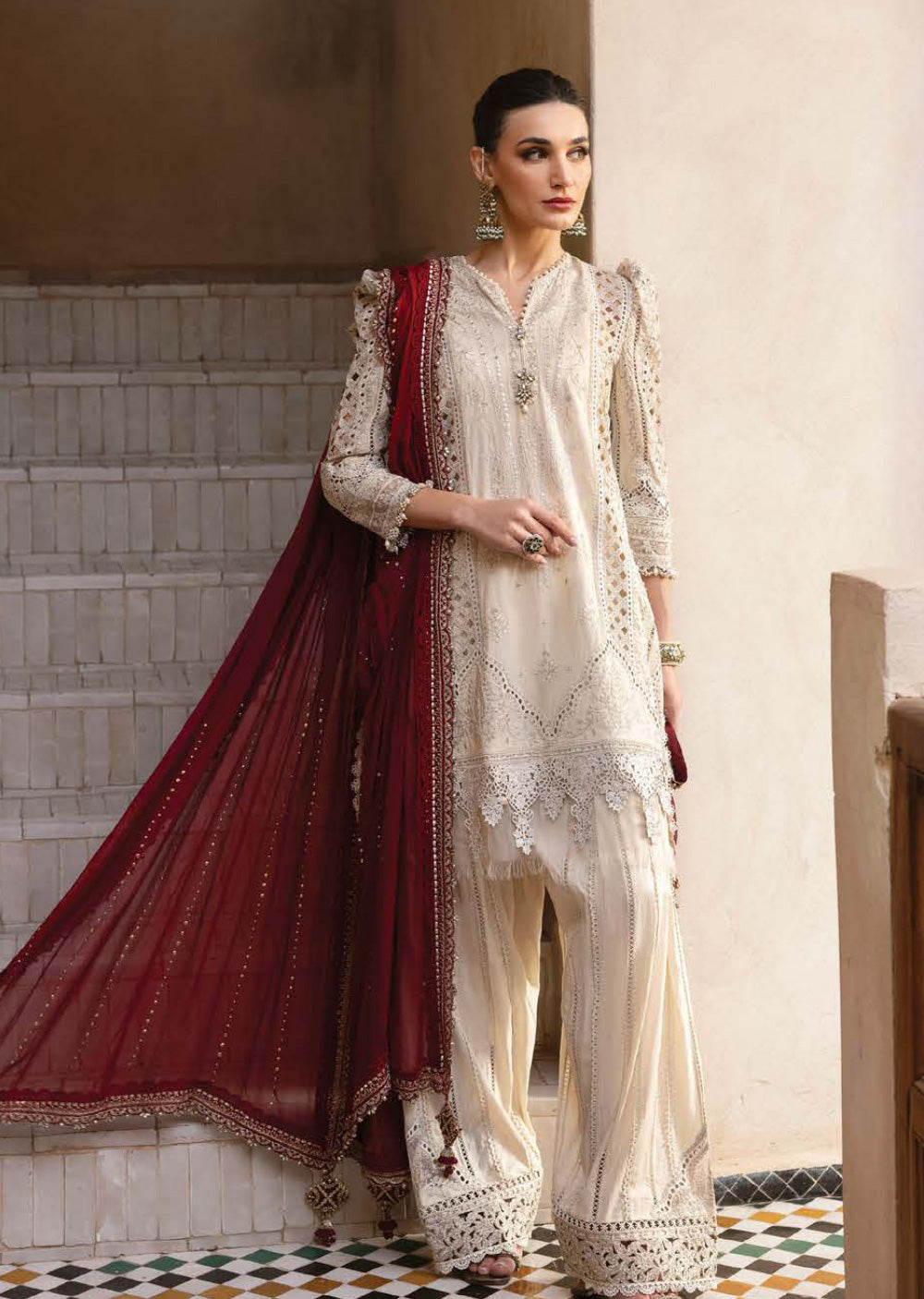 MLUX-11-B - Maria B Voyage Lux Lawn Collection Vol 25 2025 – Memsaab