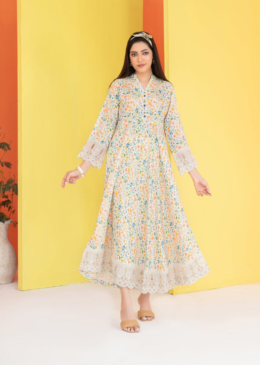 TWD-5637 - Feza Tawakkal Readymade Suit – Memsaab