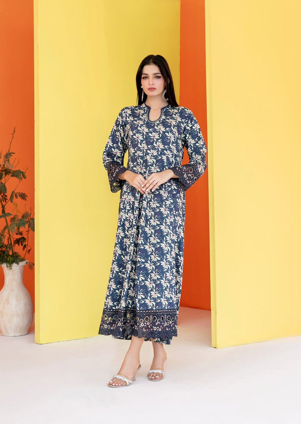 TWD-5638 - Feza Tawakkal Readymade Suit – Memsaab