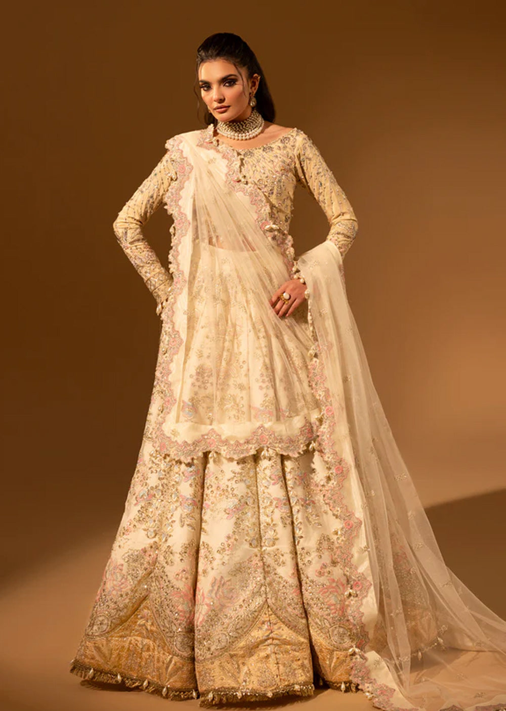 AYLN-09 Silk Beige - Silk Edit Readymade Collection by AYLIN 2026 – Memsaab