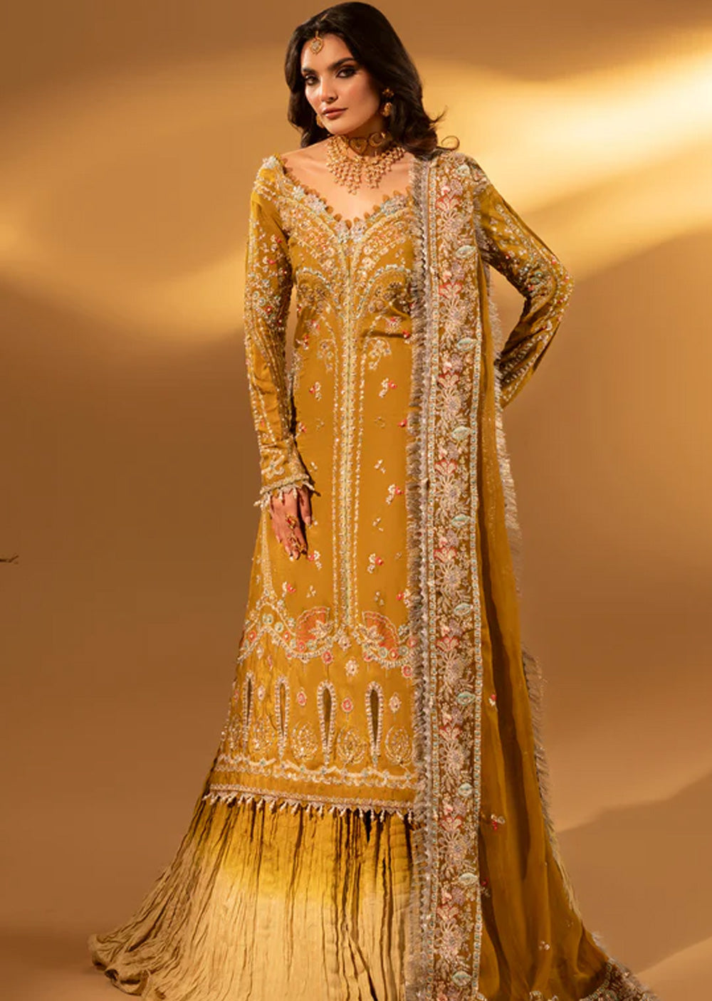 AYLN-14 Mustard Charm - Silk Edit Readymade Collection by AYLIN 2026 ...
