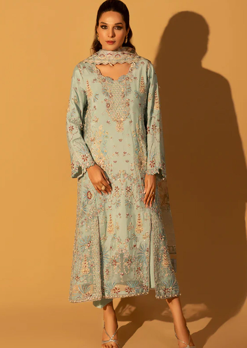 AYLN-16 Blue Mist - Silk Edit Readymade Collection by AYLIN 2026 – Memsaab