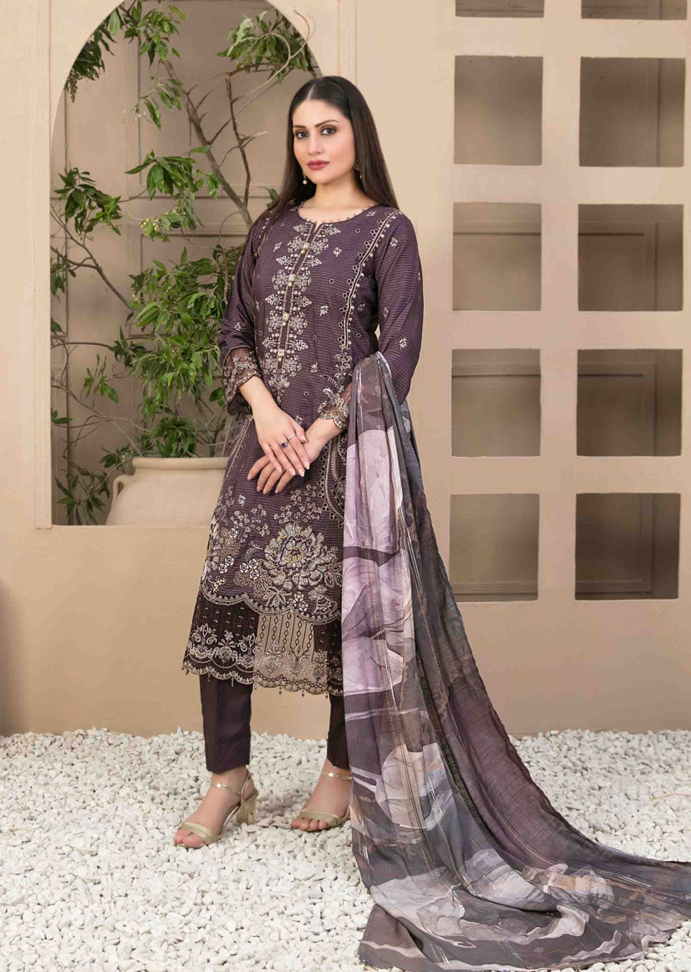 D-9937 - Unstitched - Gulfisha by Tawakkal 2023 – Memsaab