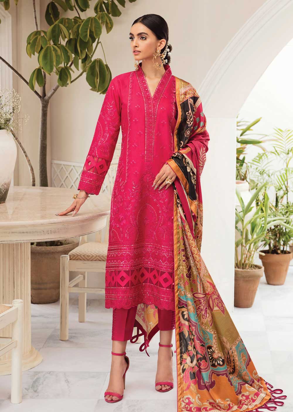 GLS-03 - Lyrah - Unstitched - Gulaal Luxury Lawn Vol 2 2023 – Memsaab