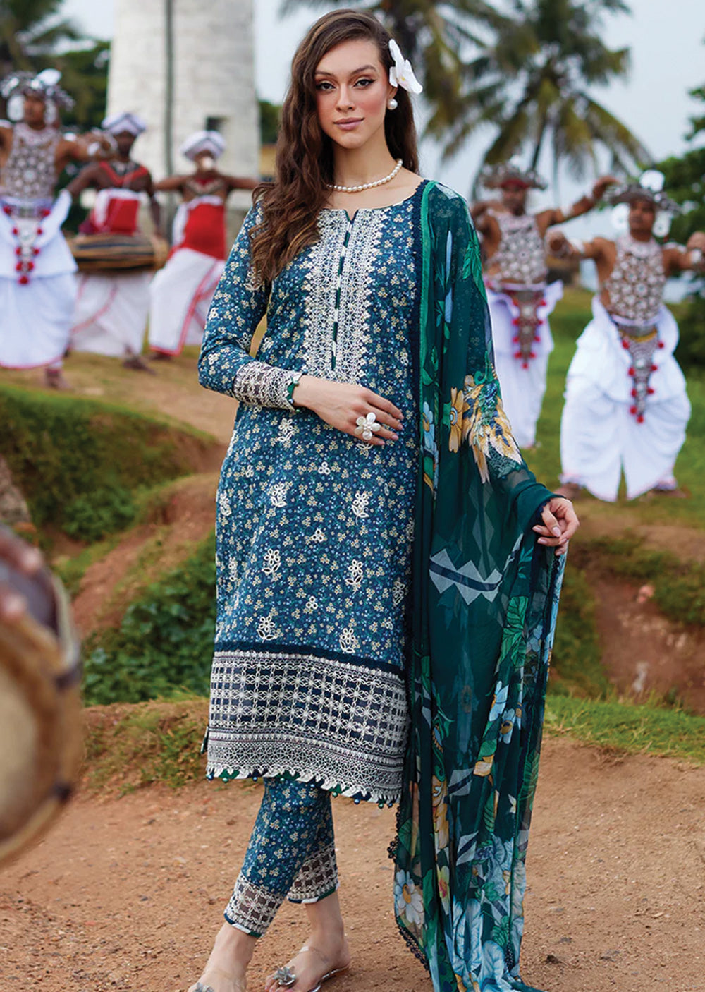 GLSFT-05 - Chloe - Gulaal Saffira Lawn Collection 2025 – Memsaab