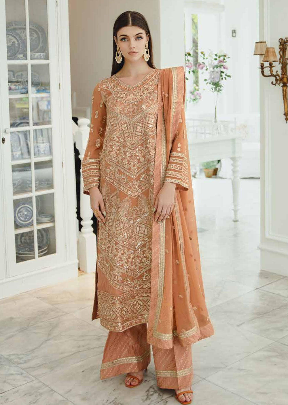 SW2305 - Readymade - Freesia by Ariya Chiffon De Luxe 2024 – Memsaab