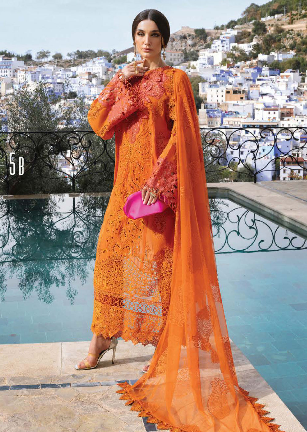 MLUX-05-B - Maria B Voyage Lux Lawn Collection Vol 25 2025 – Memsaab