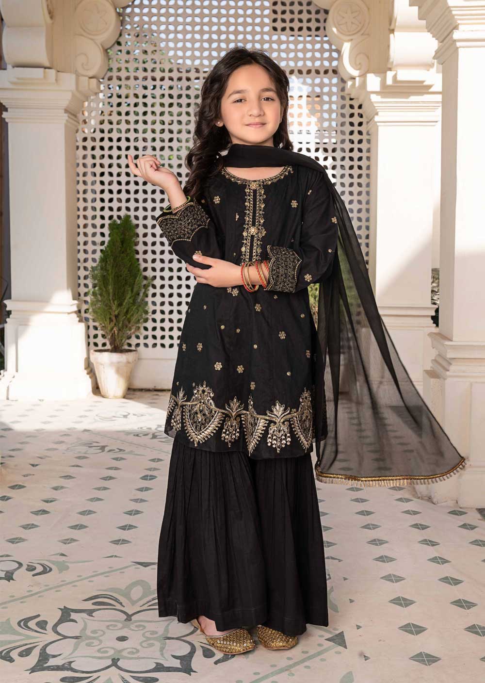 AL-609 - Readymade - Kids Luxury Pret Collection by Ally's 2023 – Memsaab