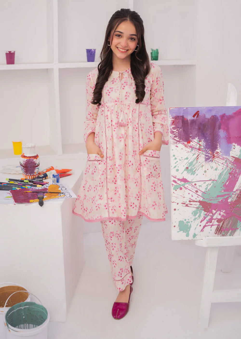 LAURA - Readymade Kids Suit by Garnet 2024 – Memsaab