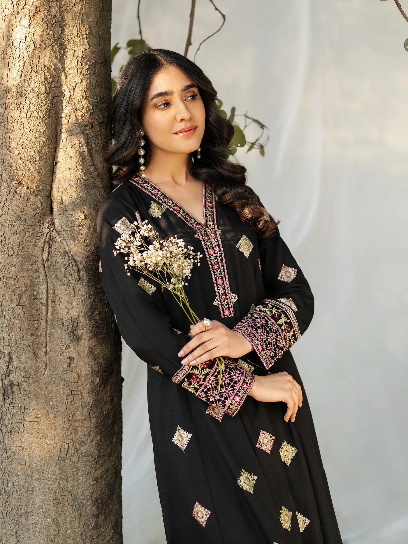 SHADOW ROSE -Garnet - Readymade 3 Piece – Memsaab