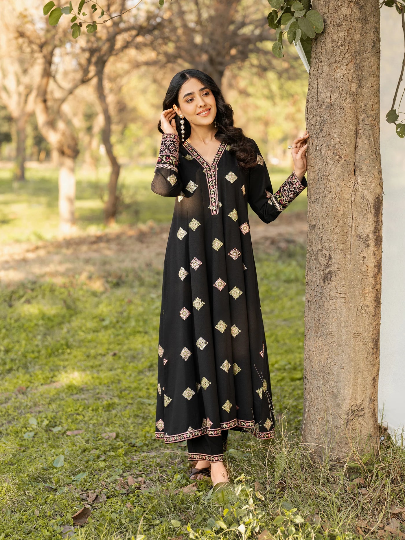 SHADOW ROSE -Garnet - Readymade 3 Piece – Memsaab