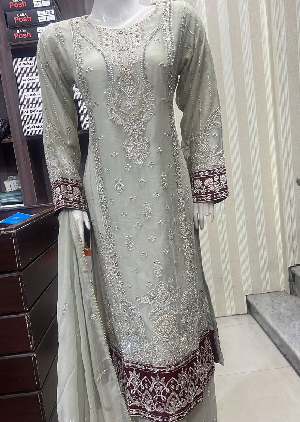 Shaz1745 - Readymade - Chiffon - Mummy n Me Outfit – Memsaab