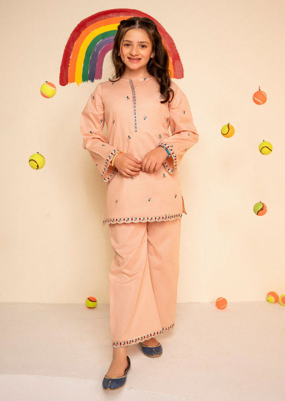Elena - Readymade Kids Suit by Garnet 2022 – Memsaab