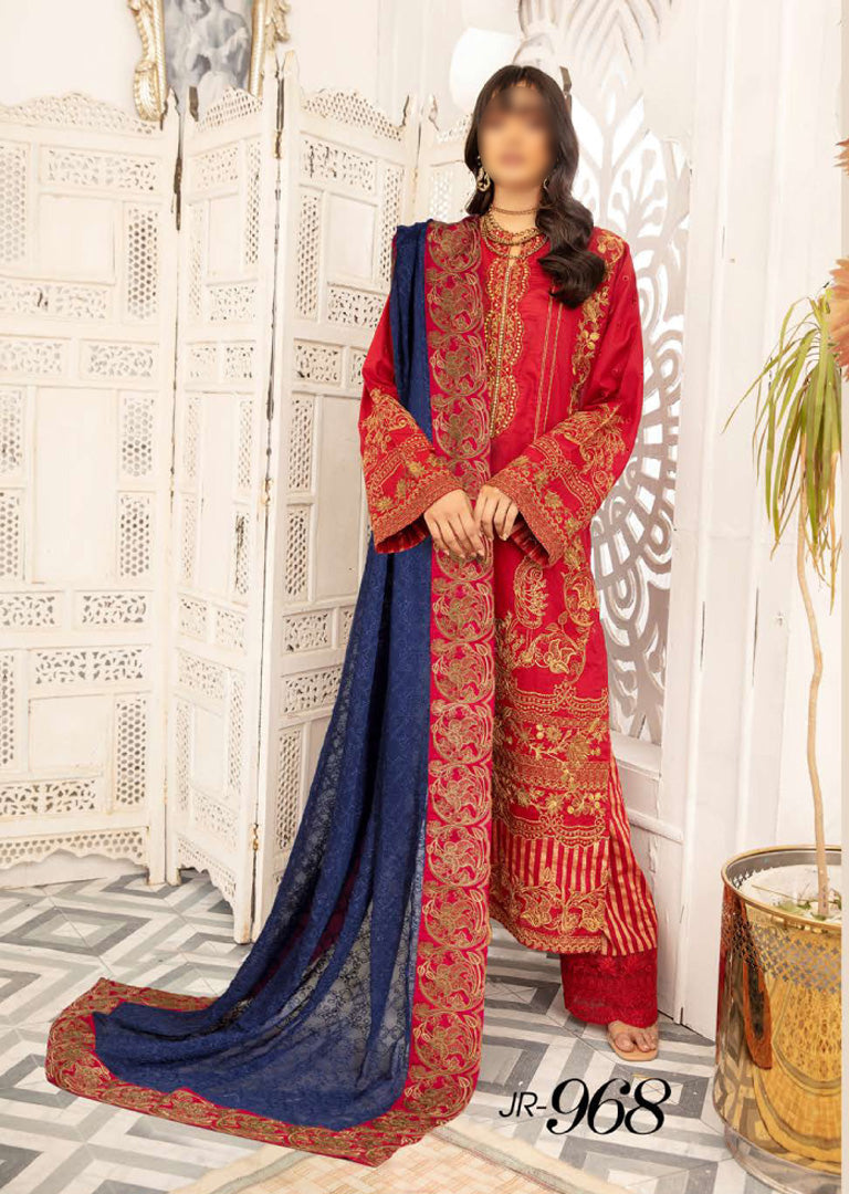 JRS-968 - Unstitched - Indigo Collection by Johra 2021 – Memsaab